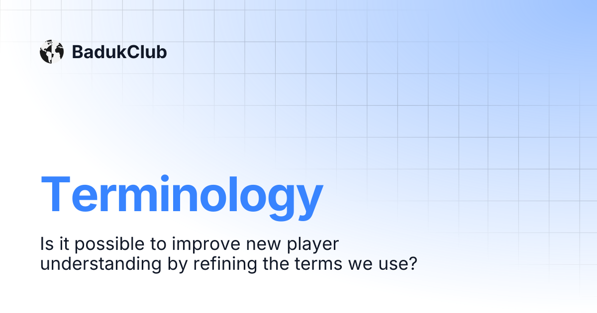 Terminology | BadukClub